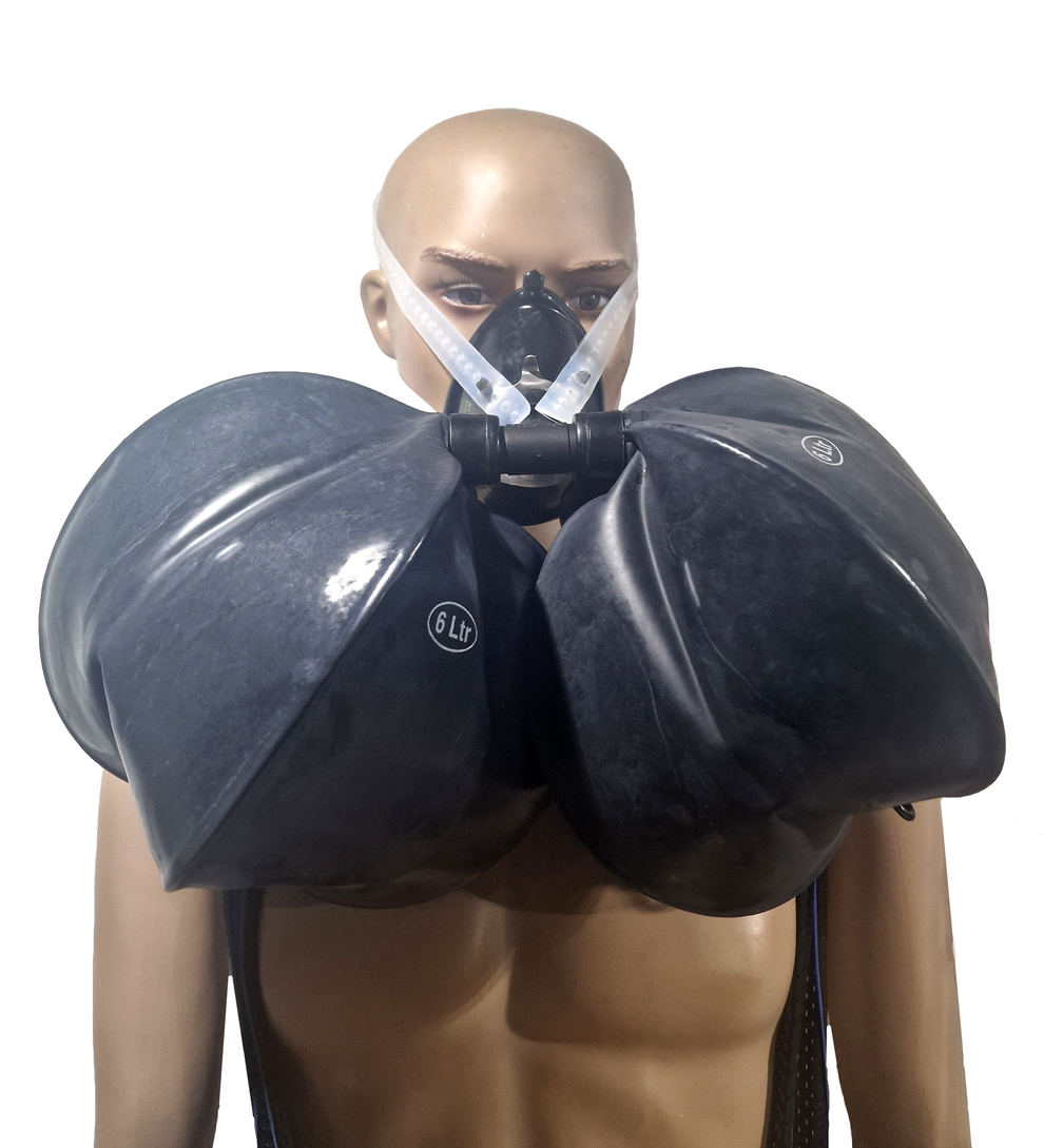 Anaesthetic Mask with Double Rebreather Bags – Popperhead